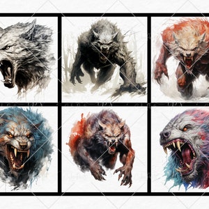Werewolf Clipart, Werewolf Png, Wolf Clipart, Wolf Png, Halloween ...
