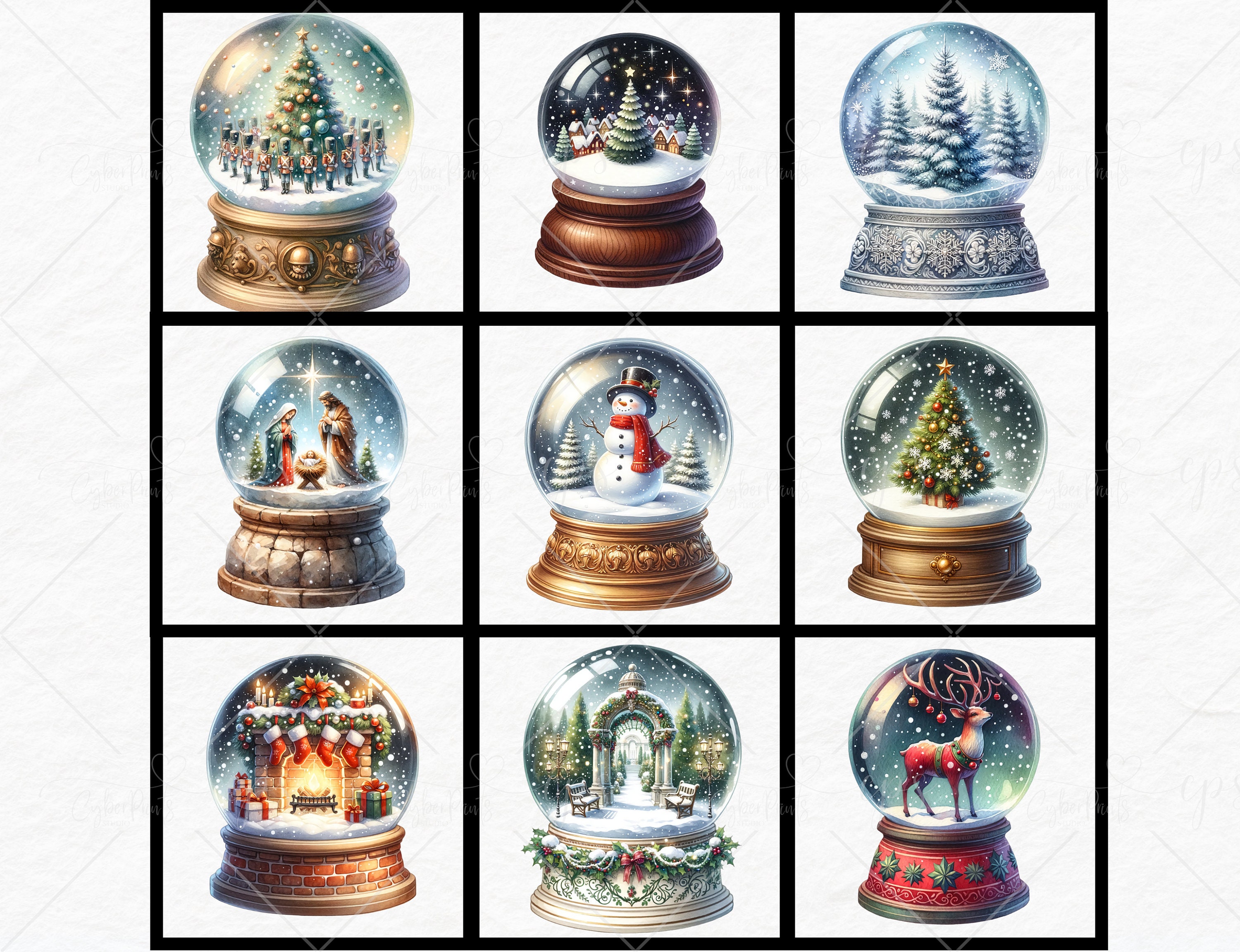 Winter Festive Snowglobe, Enchanted Castles, Christmas Snow, Xmas ...