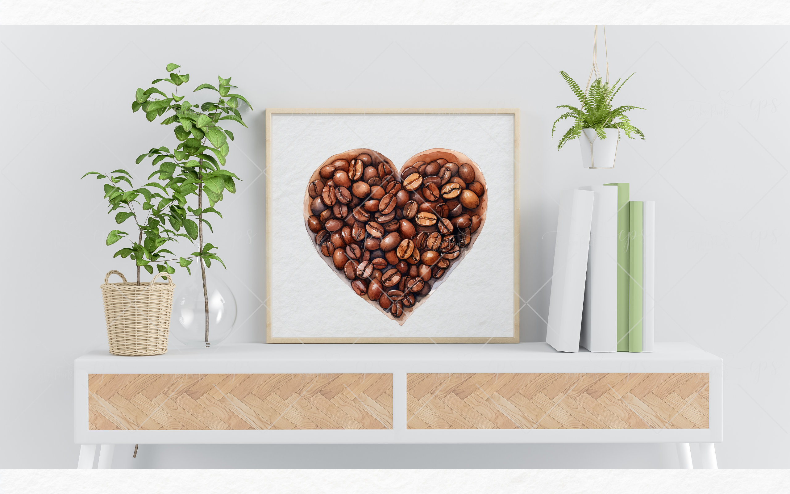 Watercolor Coffee Clip Art, Coffee Cup Clipart Bundle, Coffee Mug PNG ...