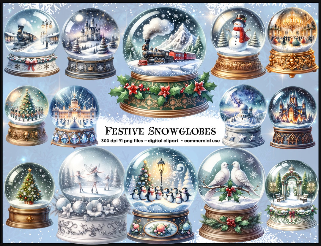 Winter Festive Snowglobe, Enchanted Castles, Christmas Snow, Xmas ...