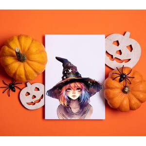 Rainbow Witches Clipart Bundle Halloween PNG Images, Fantasy Magical ...