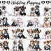 Wedding Dog Watercolor Clipart, Puppy Marriage,bride and Groom ...
