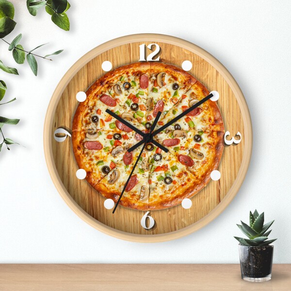 Pizza Wall Clock - Etsy