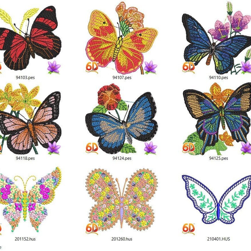 Butterfly Embroidery - Etsy