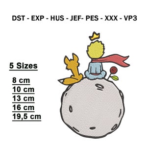 Little Prince Embroidery Design Young Prince Planet Machine File Design ...