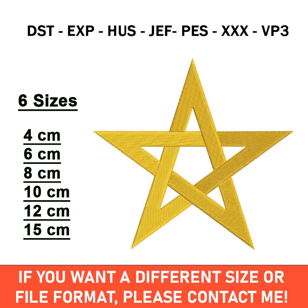 Mini Star Embroidery Design Simple Star Design Instant - Etsy