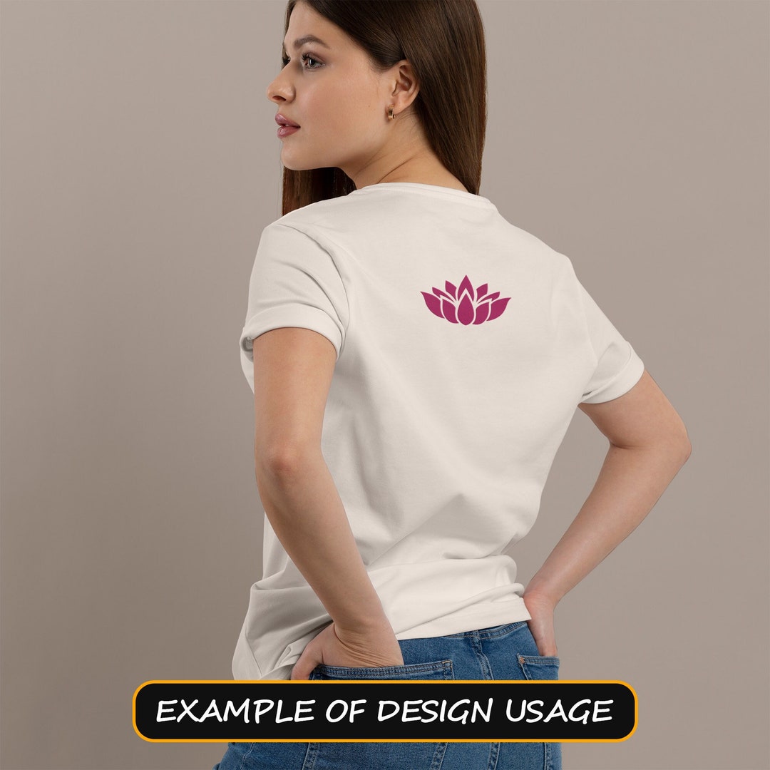 Lotus Flower Symbol Embroidery Design, Ancient Symbols Embroidery File ...