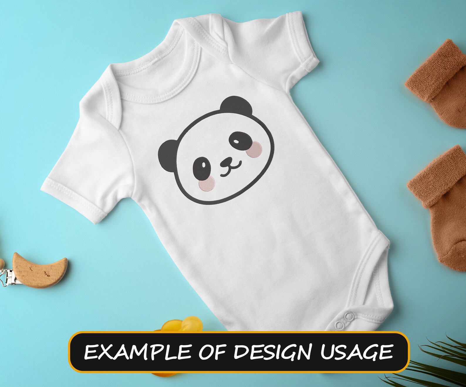 Cute Panda Embroidery Design, Animal Embroidery Design, Machine ...