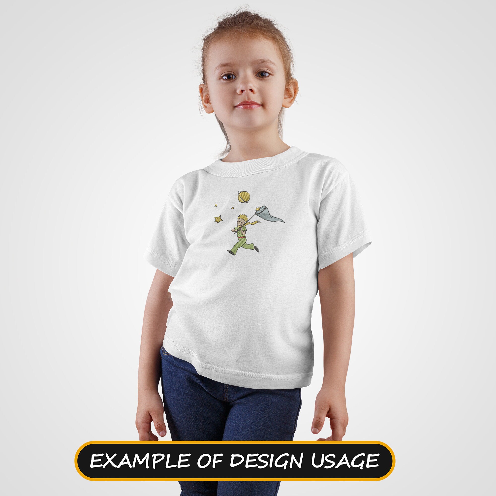 Little Prince Embroidery Design Stars Planets Machine File Design ...