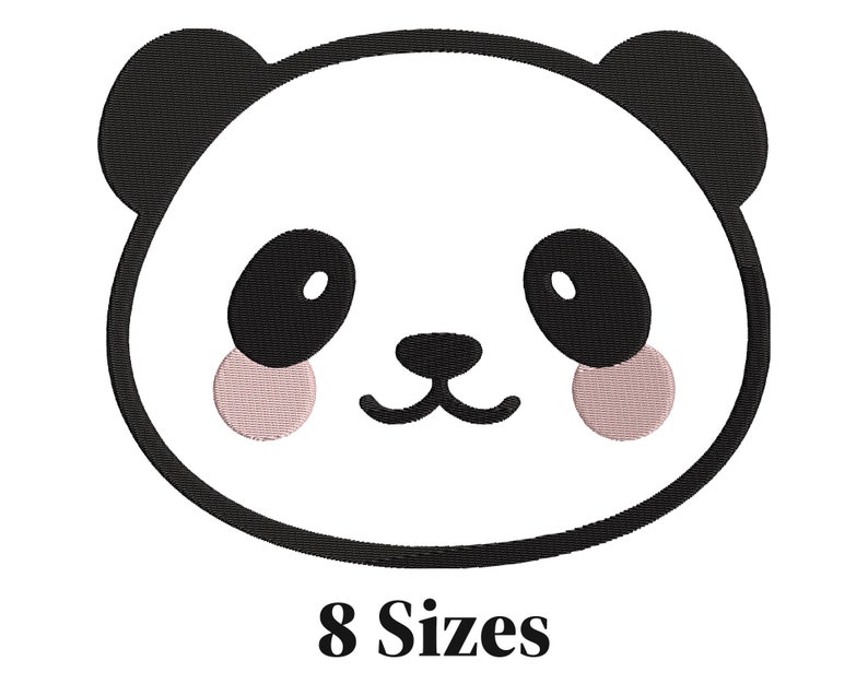 Cute Panda Embroidery Design, Animal Embroidery Design, Machine ...