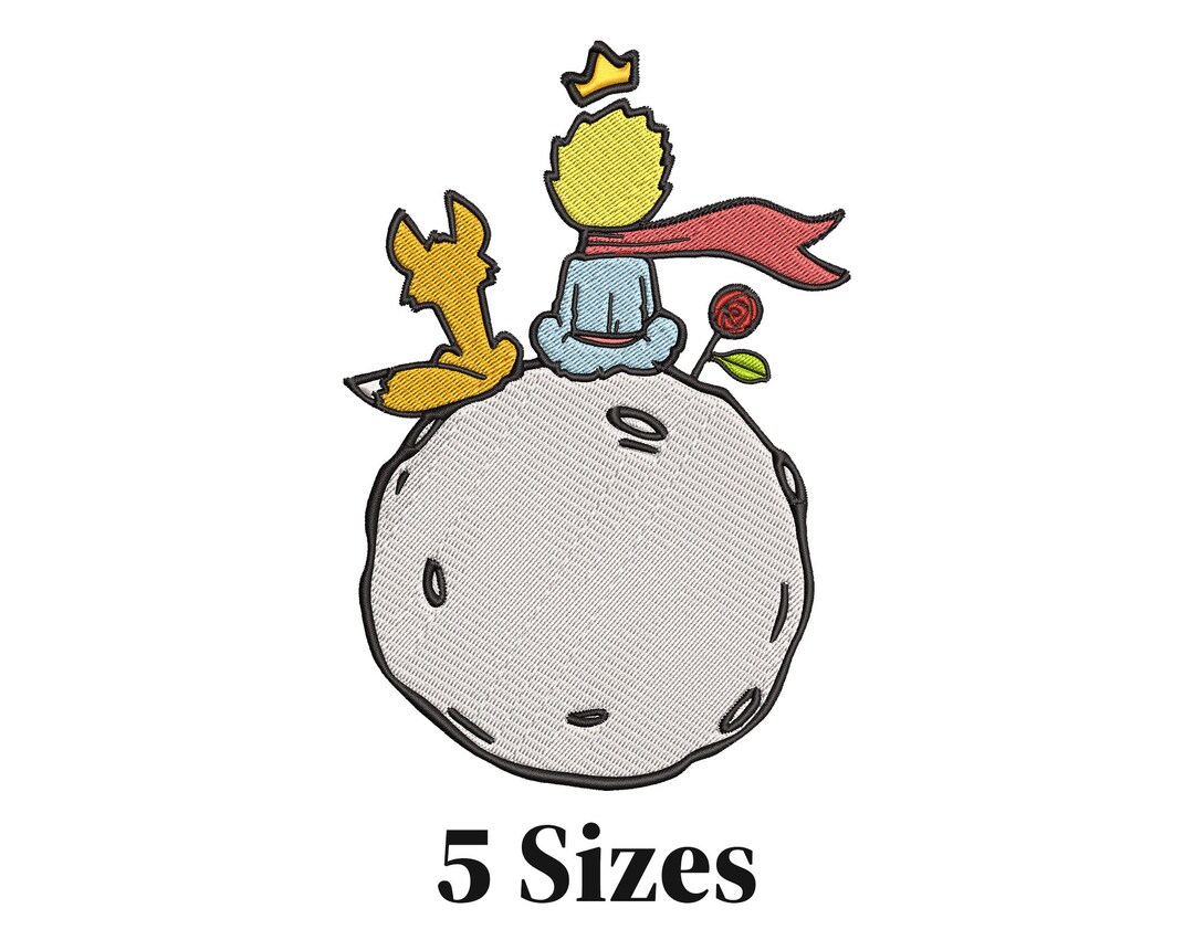 Little Prince Embroidery Design Young Prince Planet Machine File Design ...