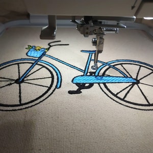 Bicycle, Cycling, Cute Bike, Cycle Embroidery Design, Stickdatei ...