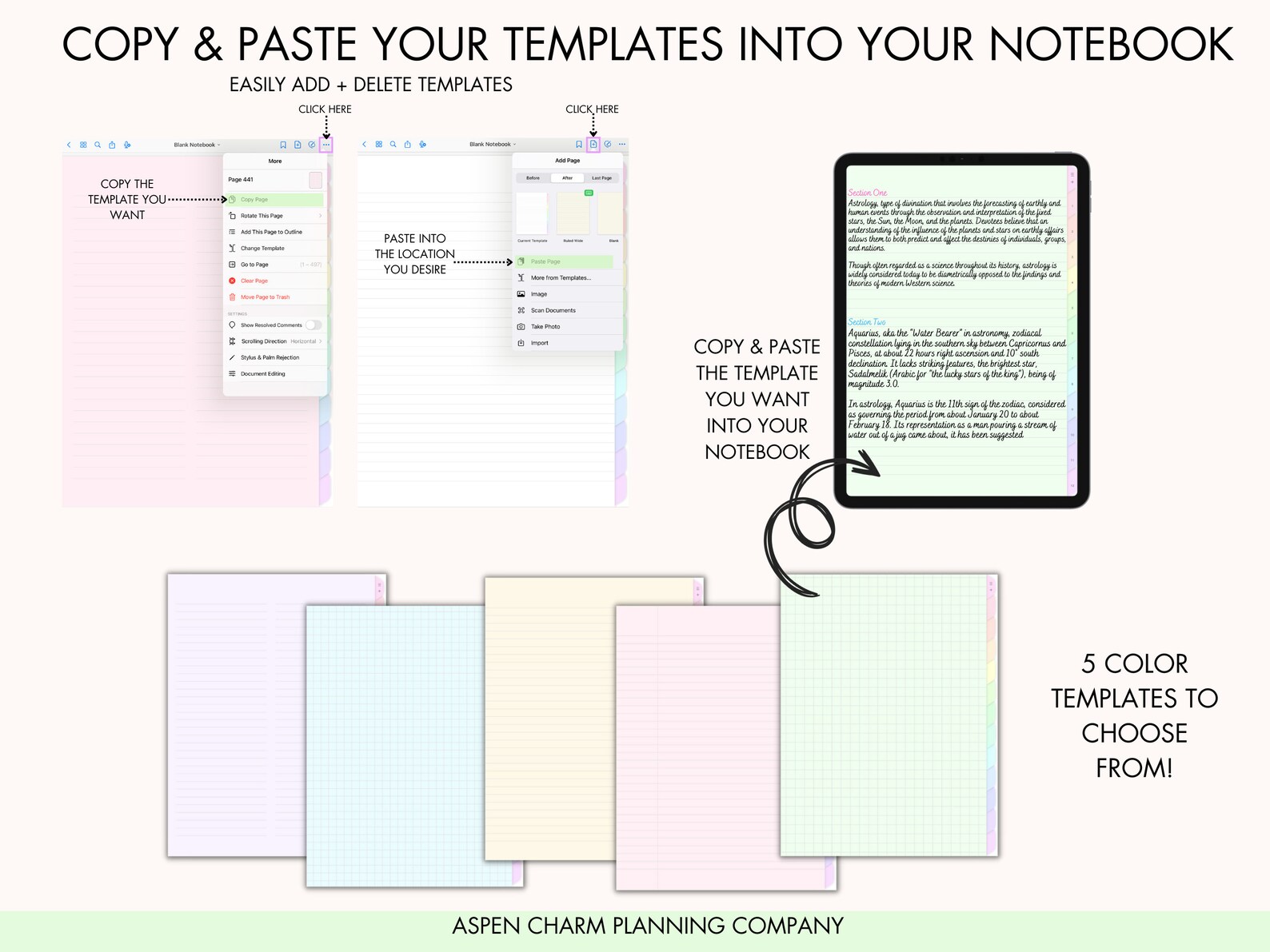 Digital Student Notebook Goodnotes Notability Notebook With 12 Tab ...