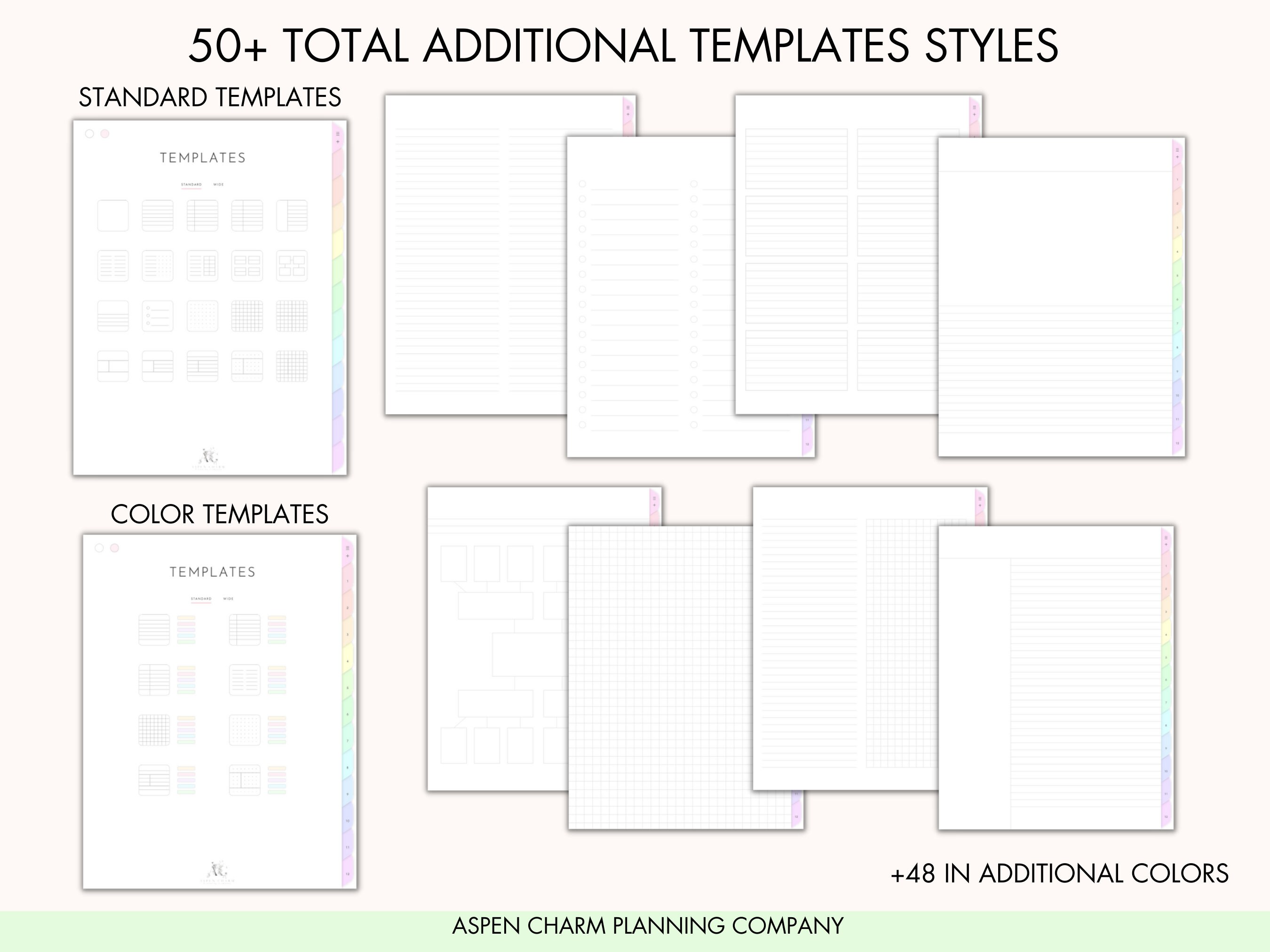Digital Student Notebook Goodnotes Notability Notebook With 12 Tab ...