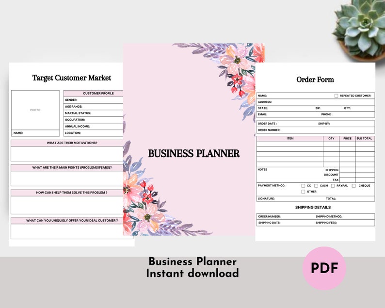 Business Planner Printable | Business Planner PDF | Business Planning ...