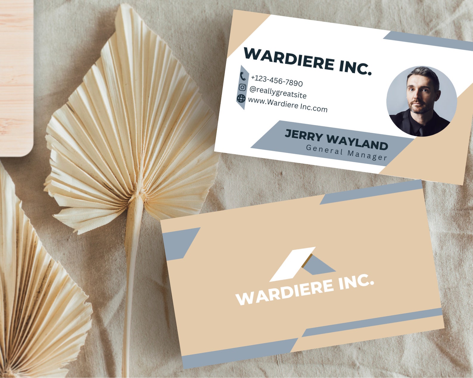 Printable Business Card Template, Business Card Template , Instant ...