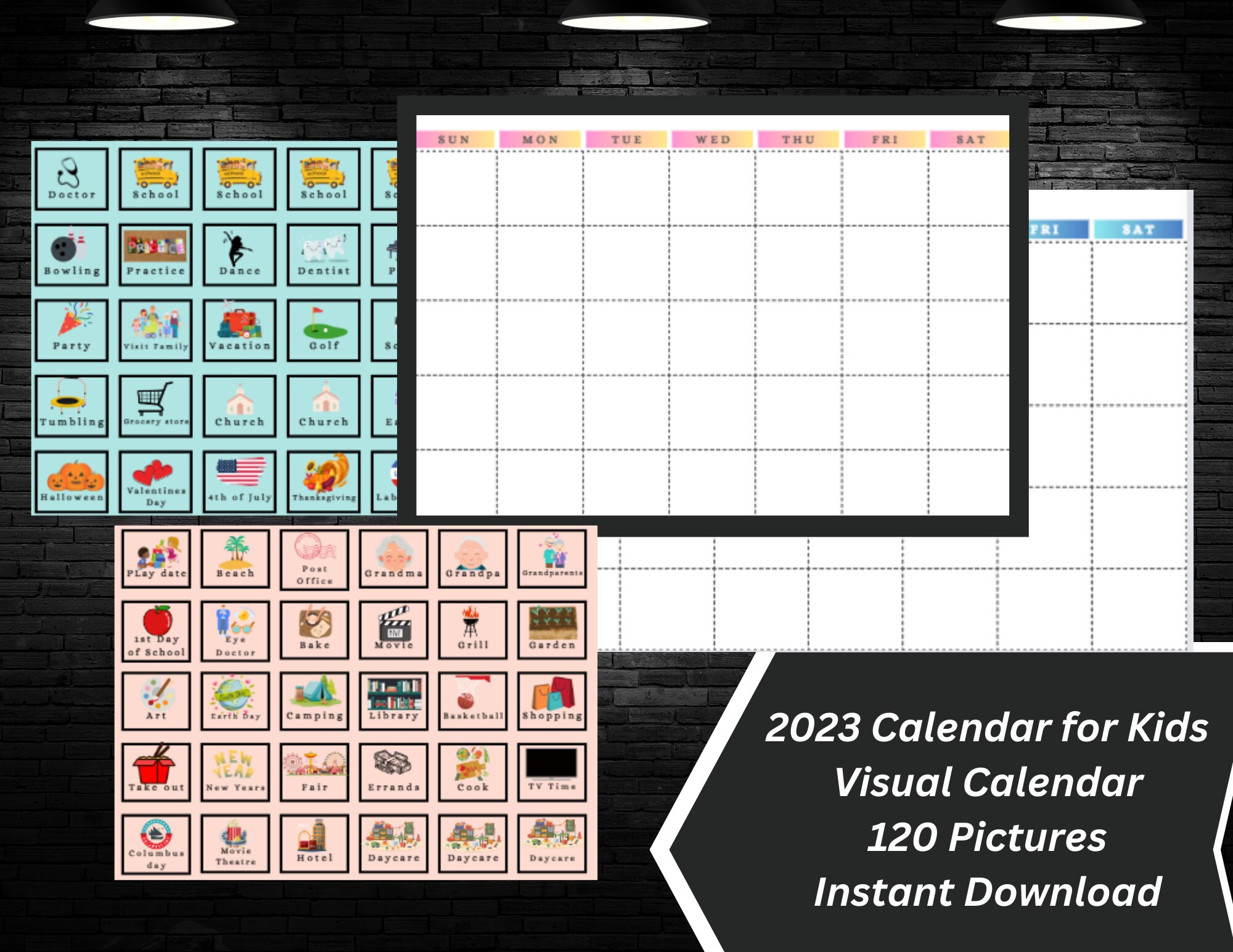 2023 Calendar, Calendar Template, Instant Download, 2023 Planner ...