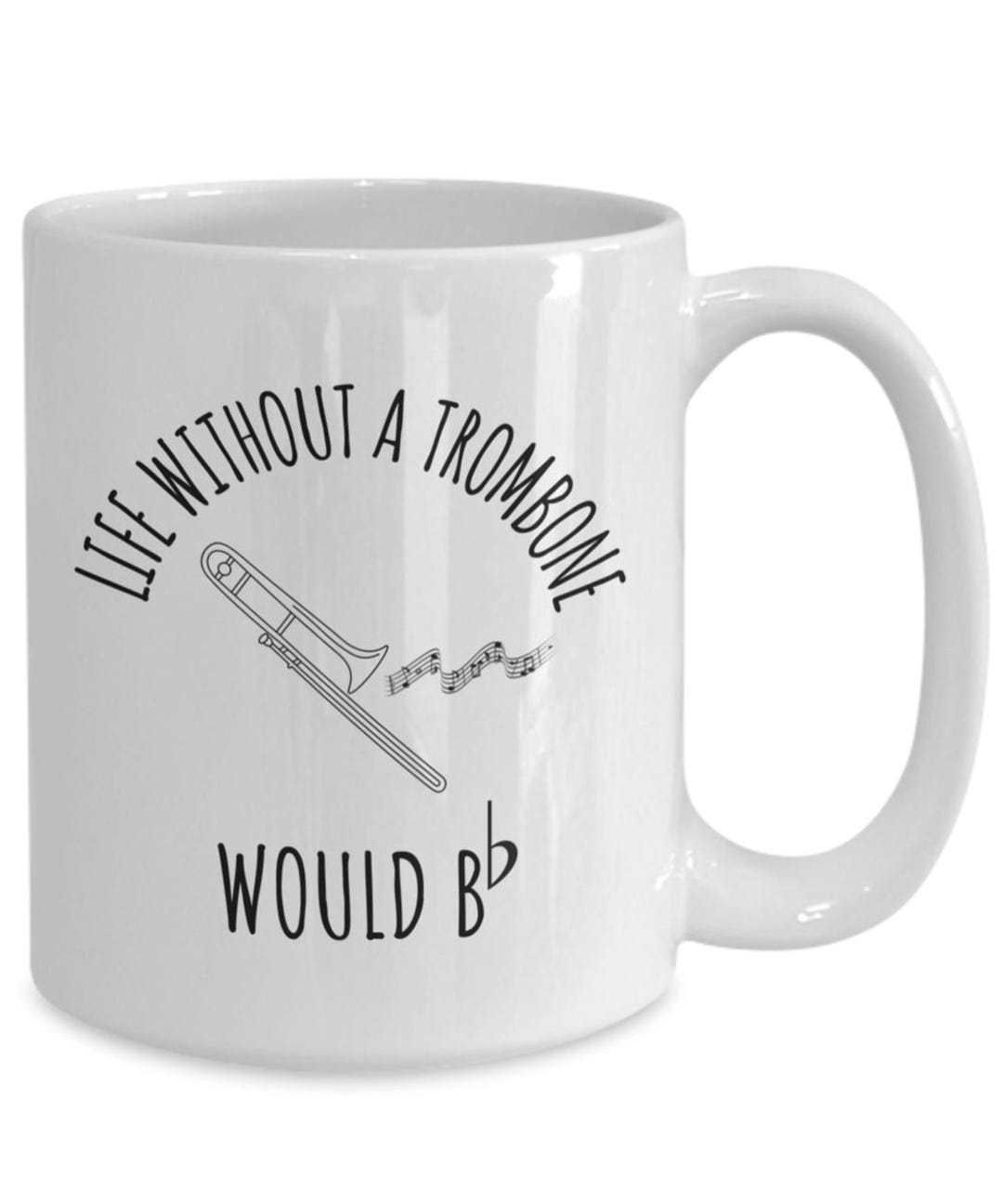 Trombone Mug, Music Mug, Trombone, Trombone Gift, Trombone Gifts ...