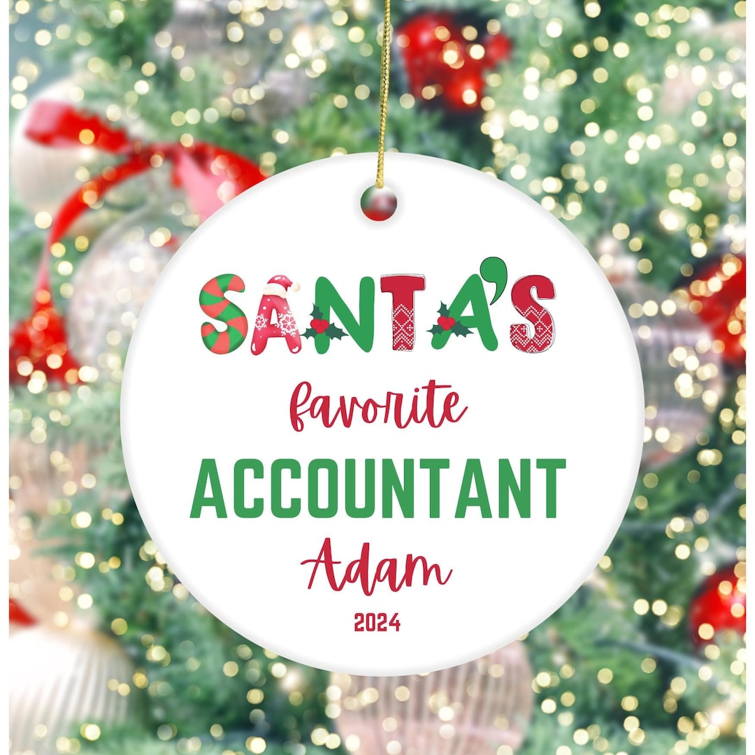 Christmas Ornament for Accountant, Accountant Ornament, Accountant ...