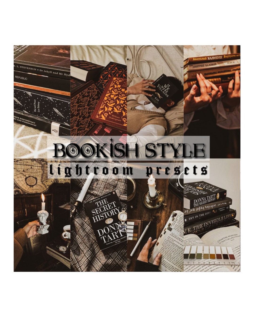 BOOKISH PRESETS 7 Bookish Style Lightroom Presets, Mobile Presets ...