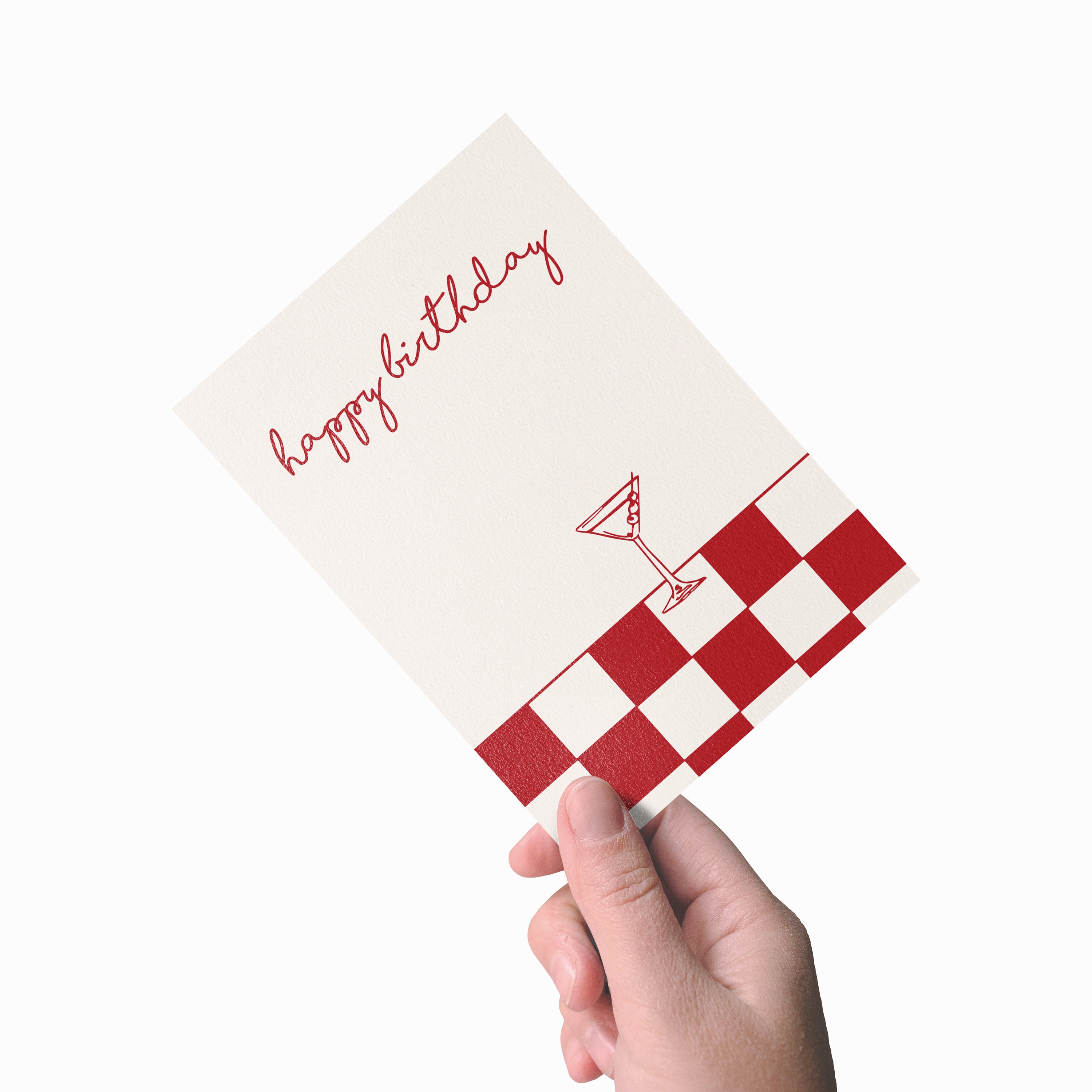 Italian Inspired 'happy Birthday' Greeting Card With Cocktail ...