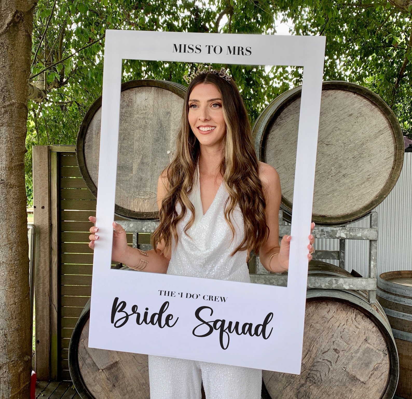 Bride Squad Polaroid Frame Photo Prop Frame digital 450mmx600mm A1 Size ...