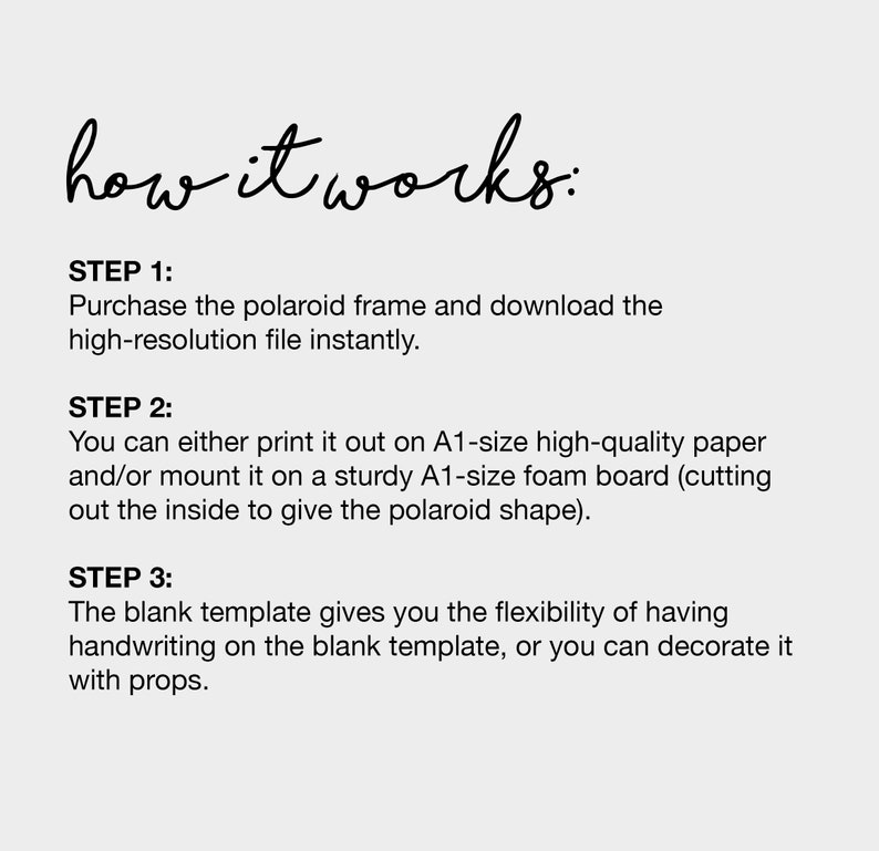 Digital Polaroid Frame "miss to Mrs" Photo Prop Frame A1 - Etsy