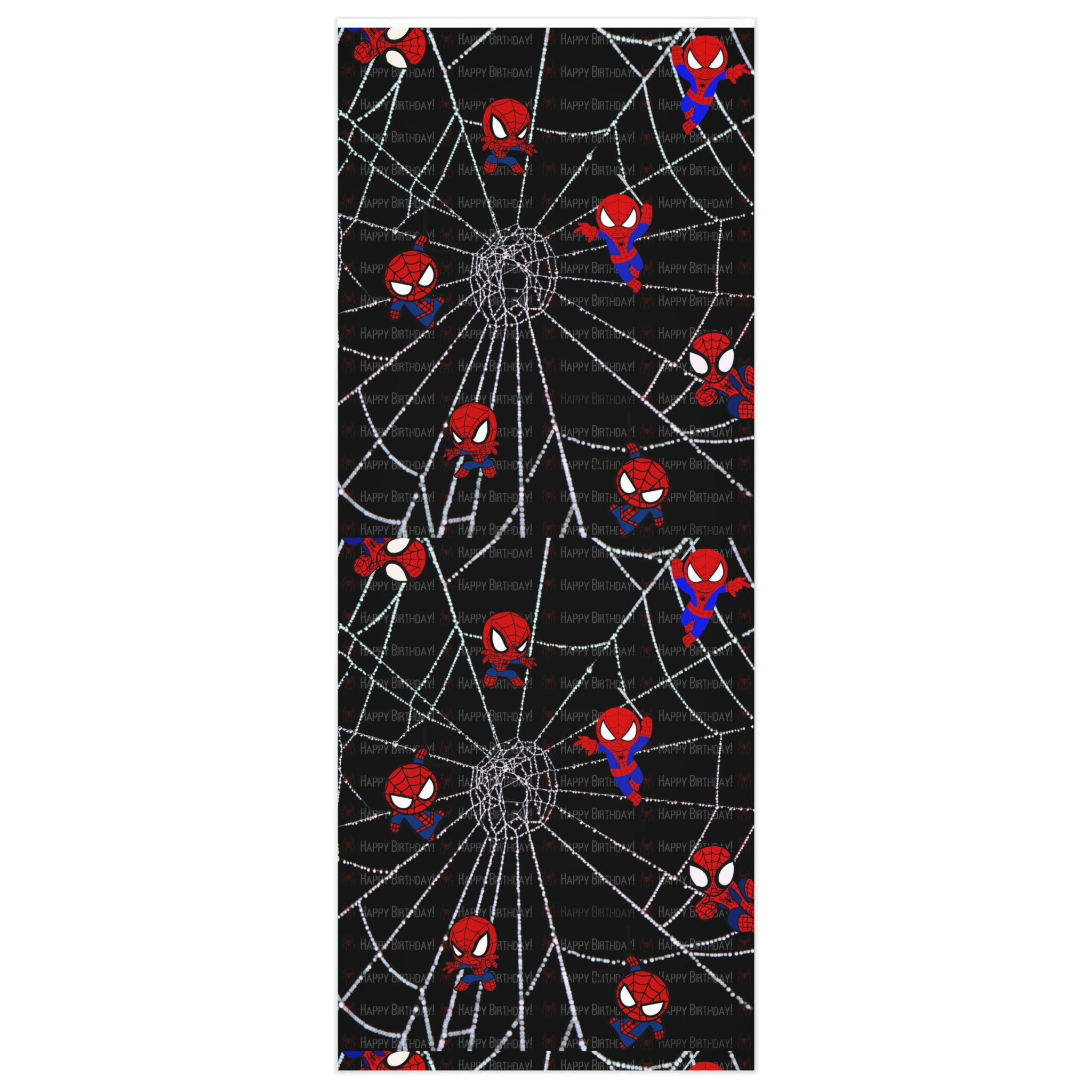 Spider Man Party Wrapping Paper Spider Man Inspired Super - Etsy