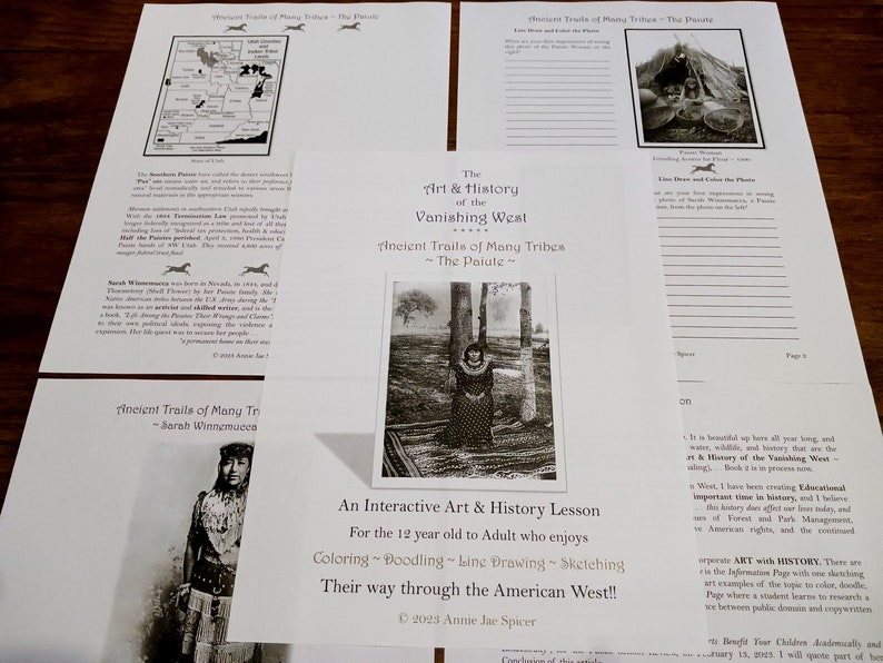 The Paiute - Native American - Interactive Educational Printable - the ...