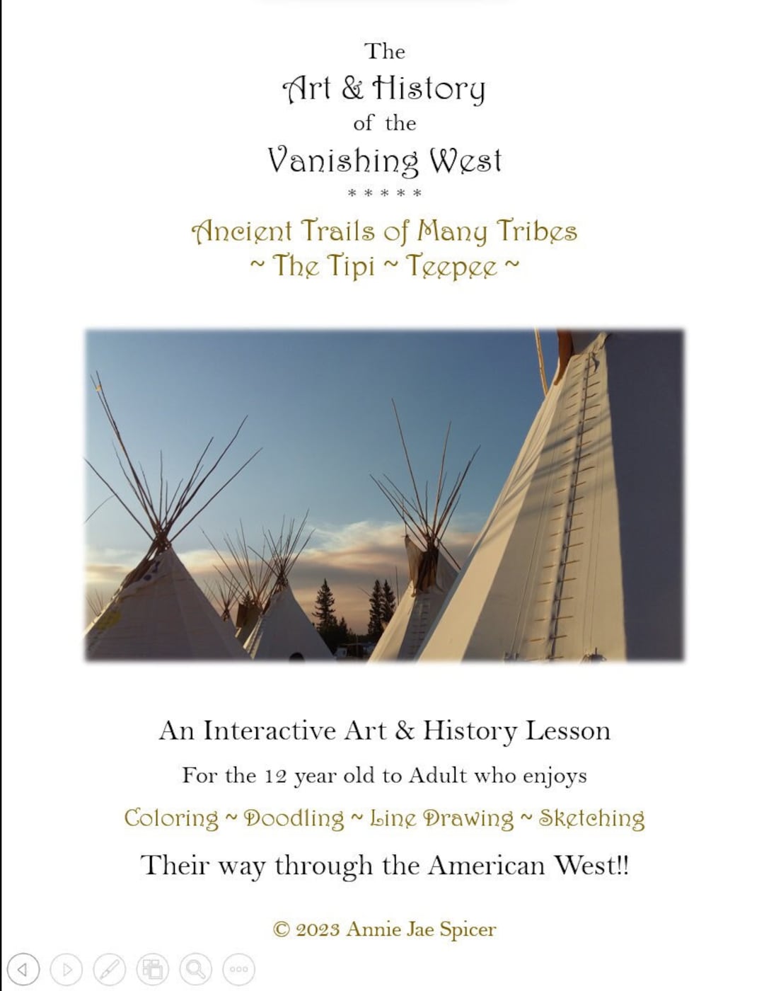 The Tipi-teepee - Native Americans - Interactive Educational Printable ...