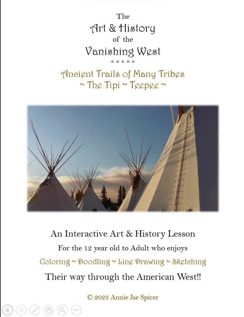 The Tipi-teepee - Native Americans - Interactive Educational Printable ...
