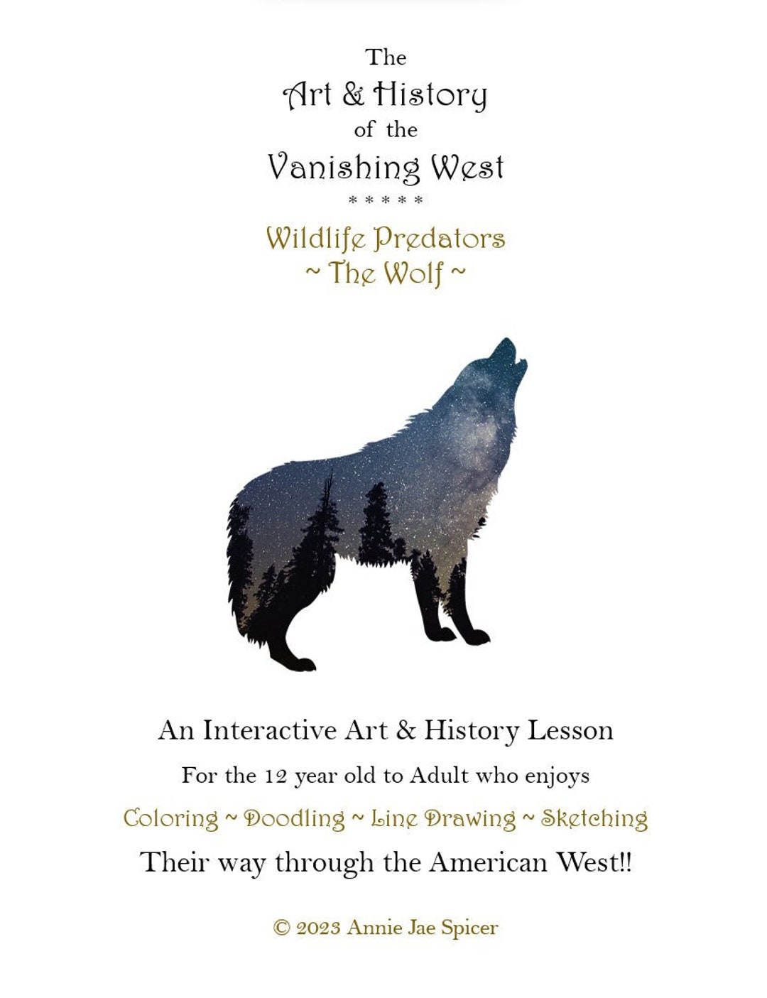 The Wolf - Predator - Interactive Educational Printable - the Art ...