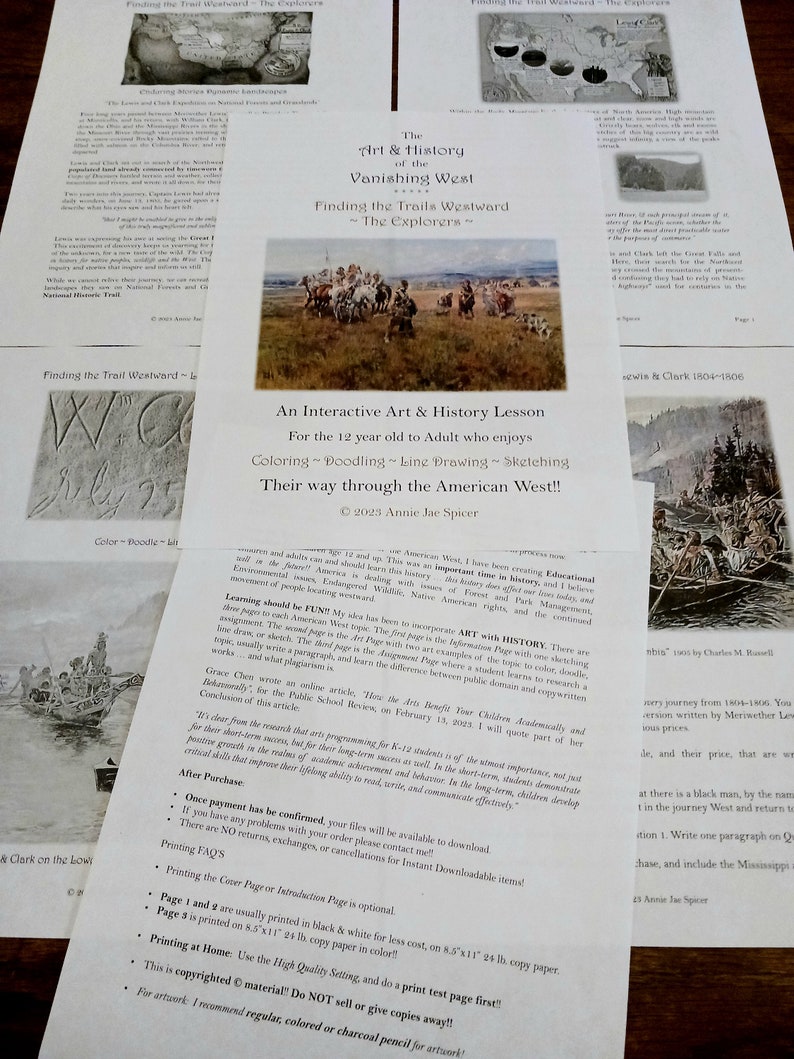 Lewis and Clark - the Explorers - Interactive Educational Printable ...