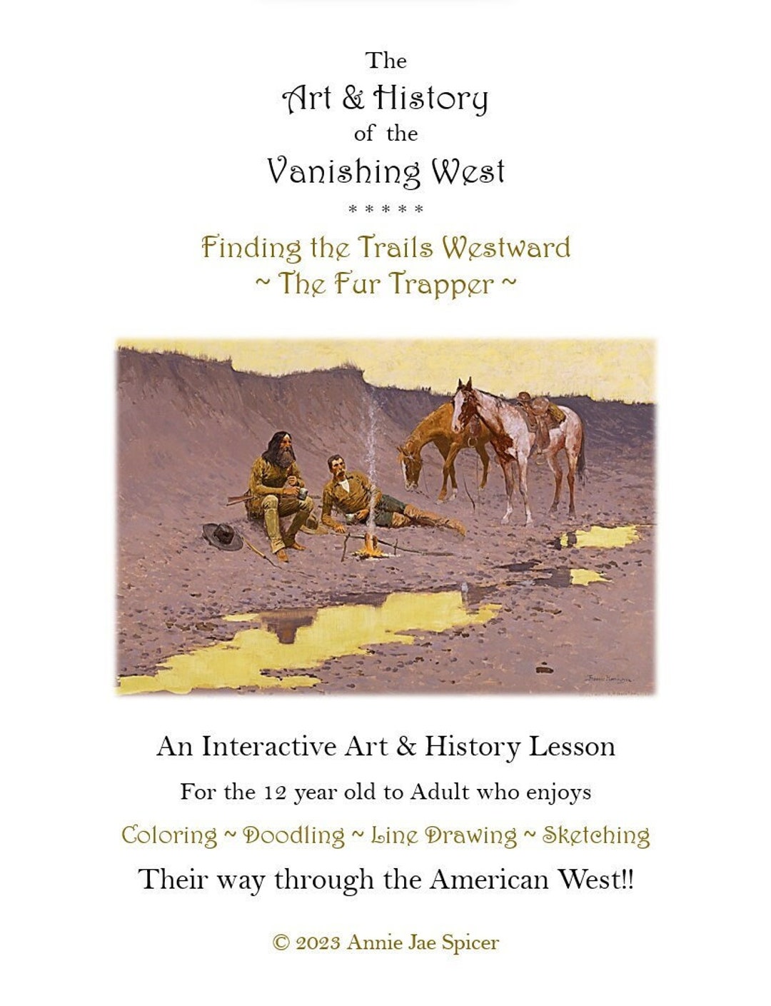 The Fur Trapper - the Explorers - Interactive Educational Printable ...