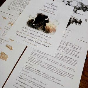 Buffalo - Bison - Hunted Wildlife - Interactive Educational Printable ...