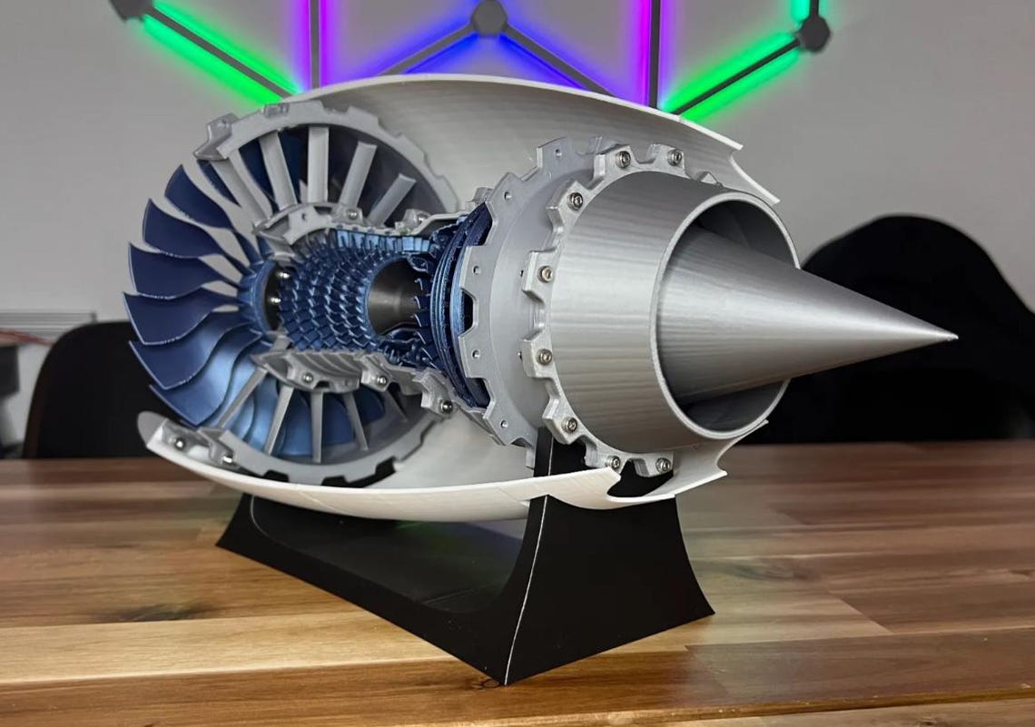 X3D Jet Engine With Cowling (turbo Fan) - Etsy UK
