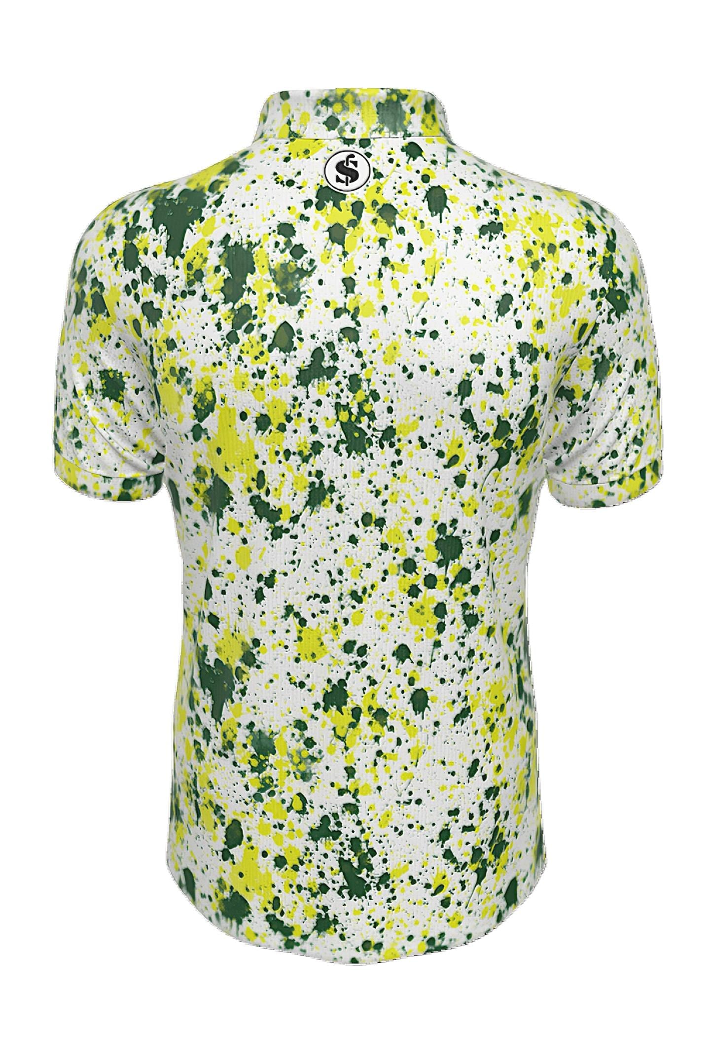 The Masters Splatter Print Golf Themed Mens Polo Shirt, Augusta ...