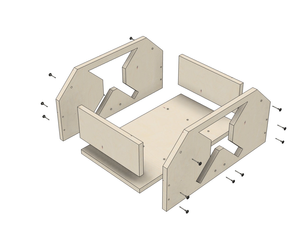 Table Saw Sled for Cutting Box Miter Joints - Design Plan - Etsy