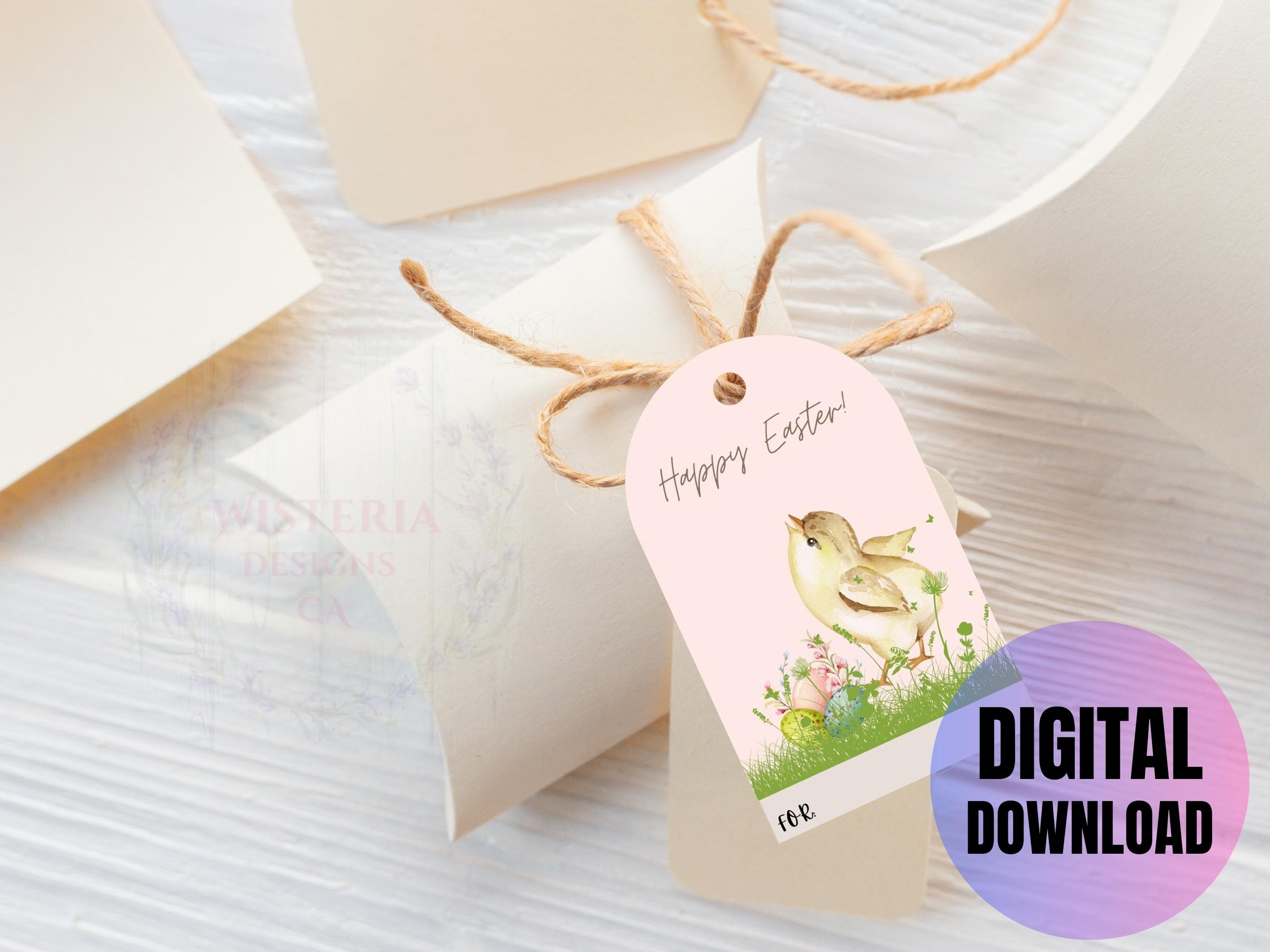 Vintage Gift Tags, Easter Gift Labels, Printable Gift Tags, Easter ...