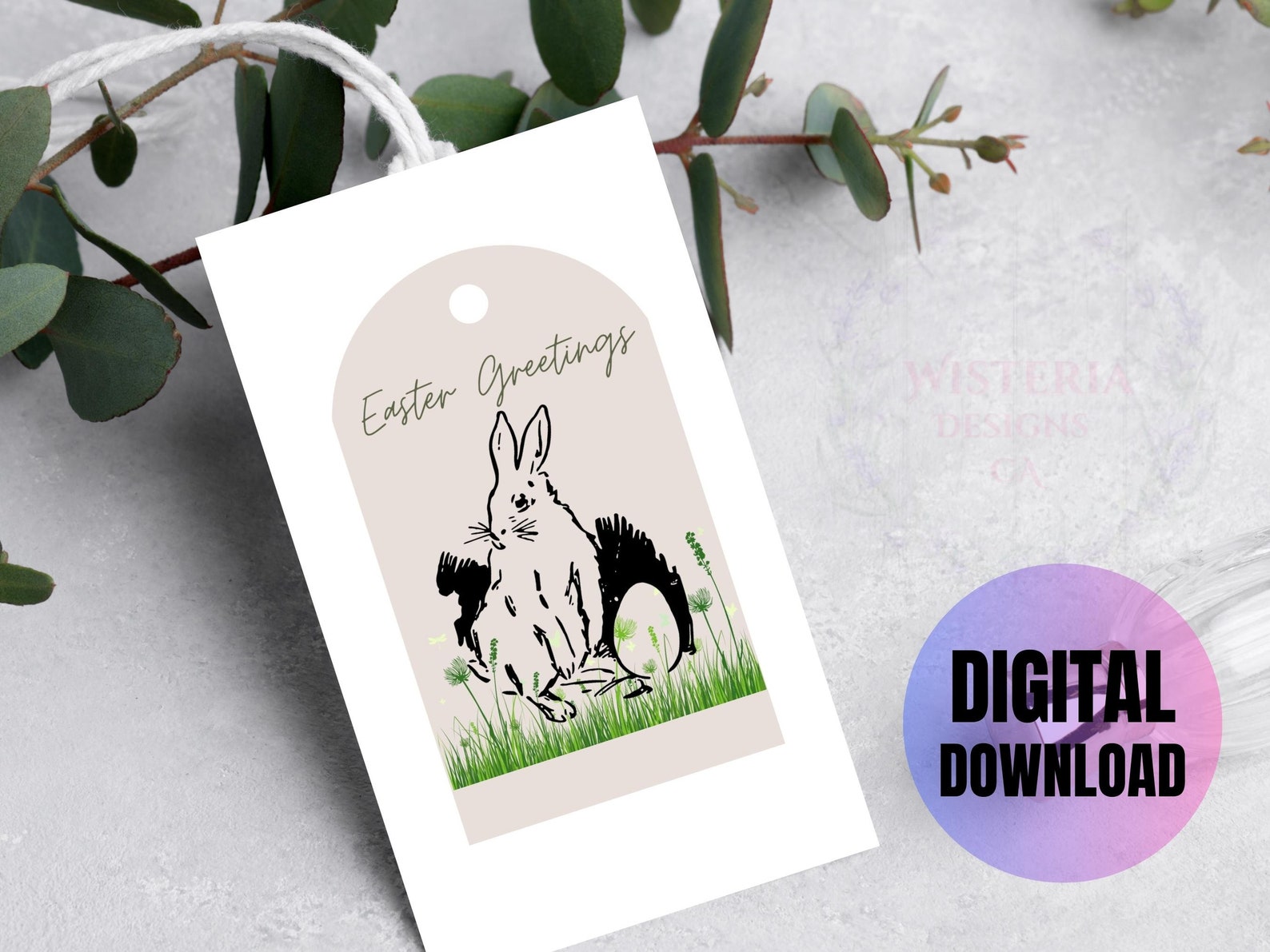 Vintage Gift Tags, Easter Gift Labels, Printable Gift Tags, Easter ...