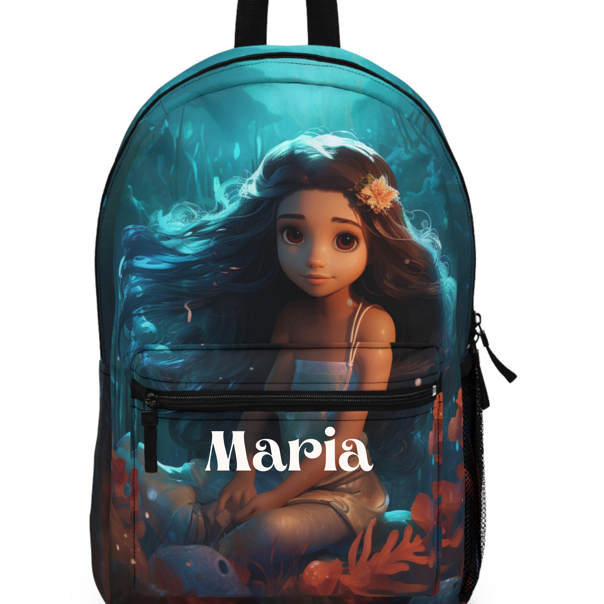 Custom Personalized Mermaid Under The Sea Backpack Designed & Sold By ...