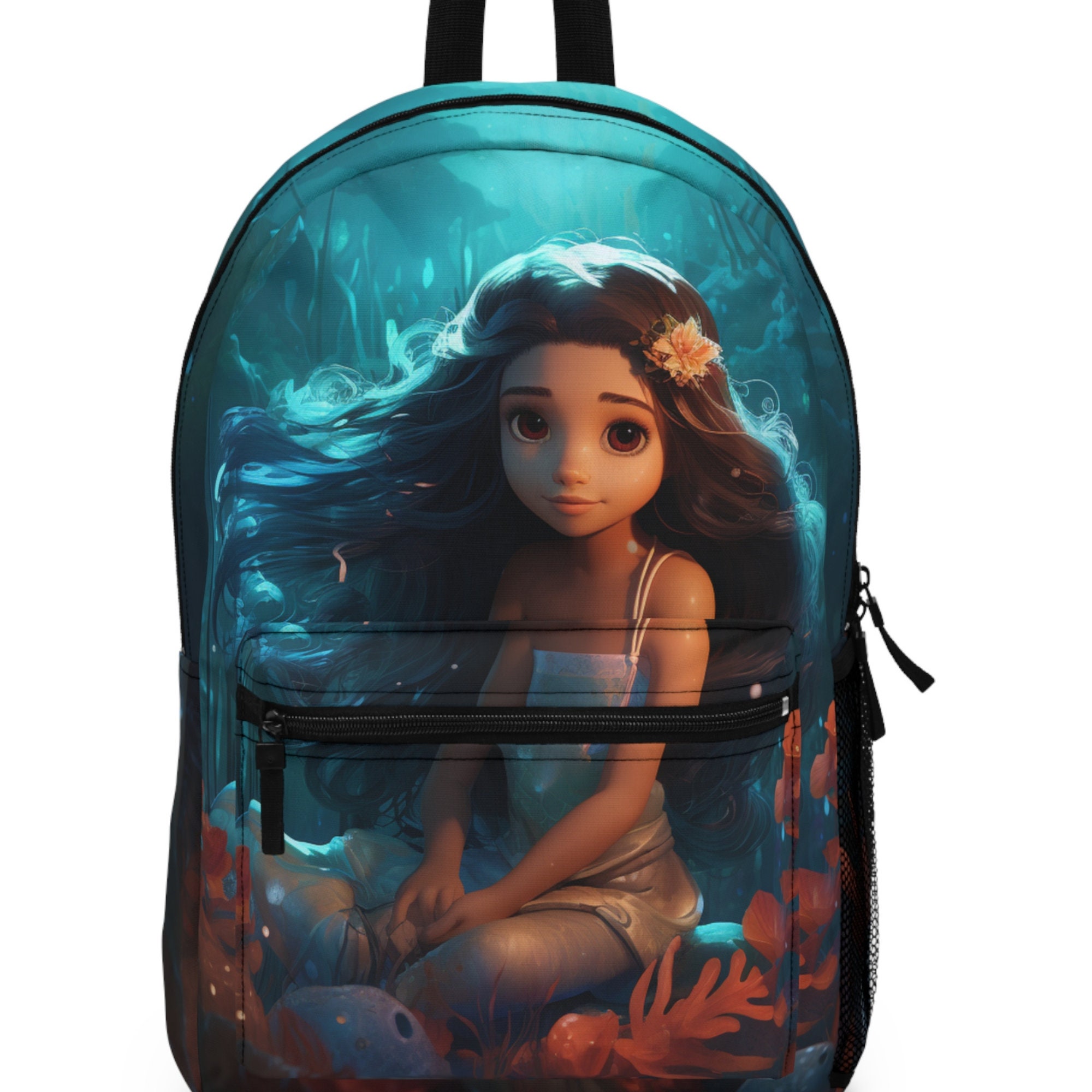 Custom Personalized Mermaid Under The Sea Backpack Designed & Sold By ...