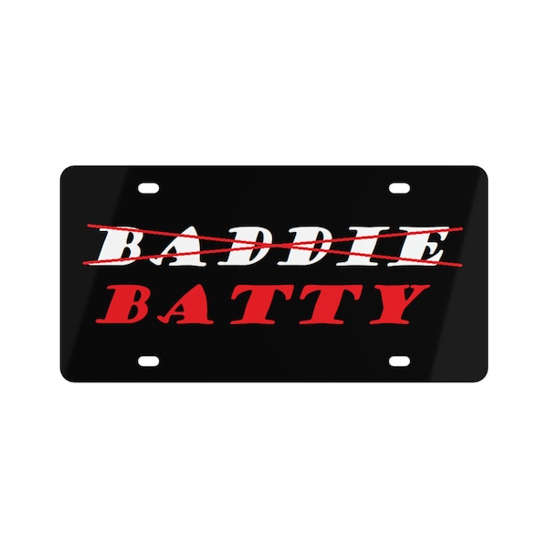 Baddie License Plate - Etsy
