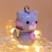 Cute Kawaii Cat Charm Animal Charms Cat Lover Gift Grey Cat Phone Charm ...
