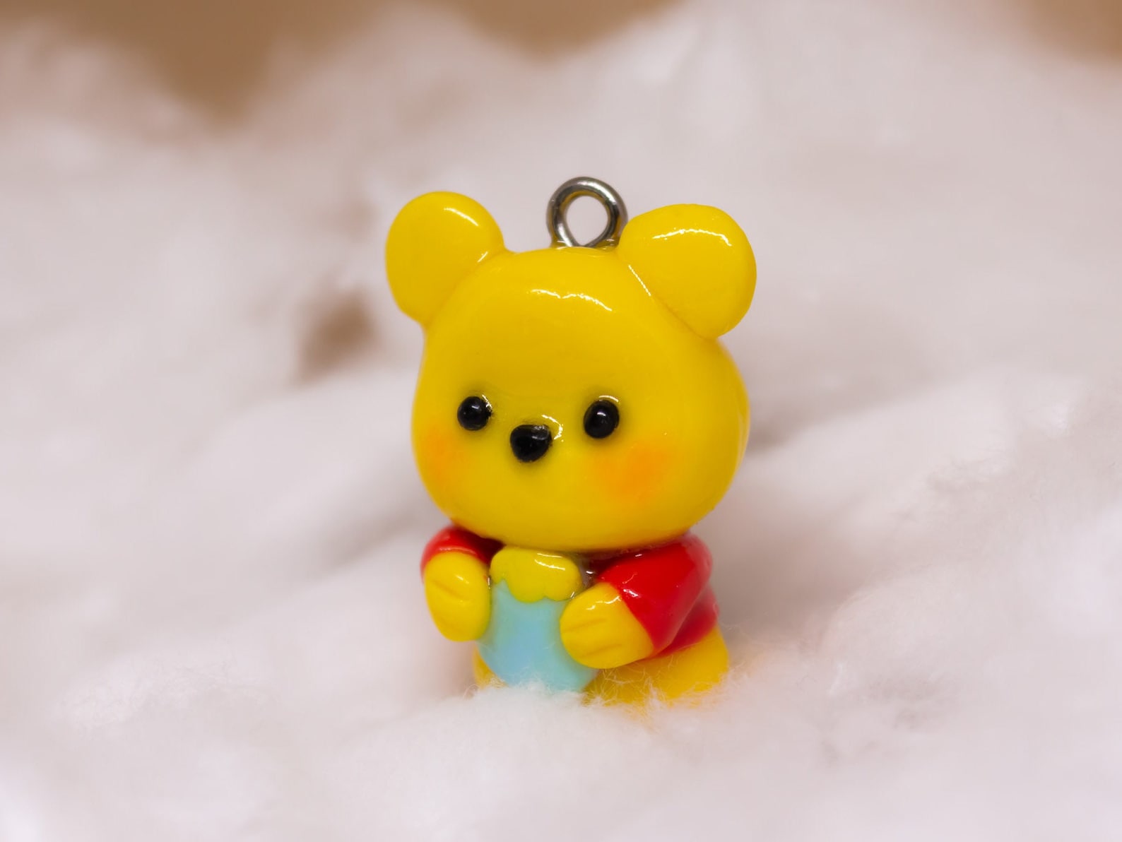 Winnie the Pooh Charm Pooh Bear Disney Charm Keychain Winnie the Pooh ...