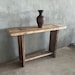 Reclaimed Wood Entryway Table With Shelves • Handmade Furniture Rustic ...