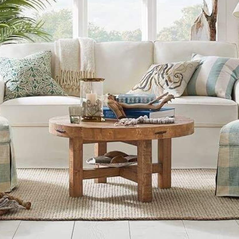 Round Coffee Table - Etsy