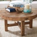 Unique Rustic Round Coffee Table • Reclaimed Wood Side Table - Etsy