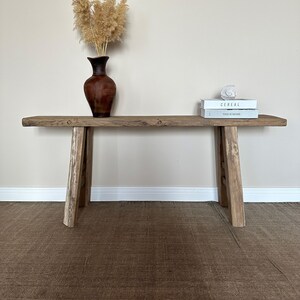 Narrow Wood Console Table • Handmade Rustic Furniture - Etsy
