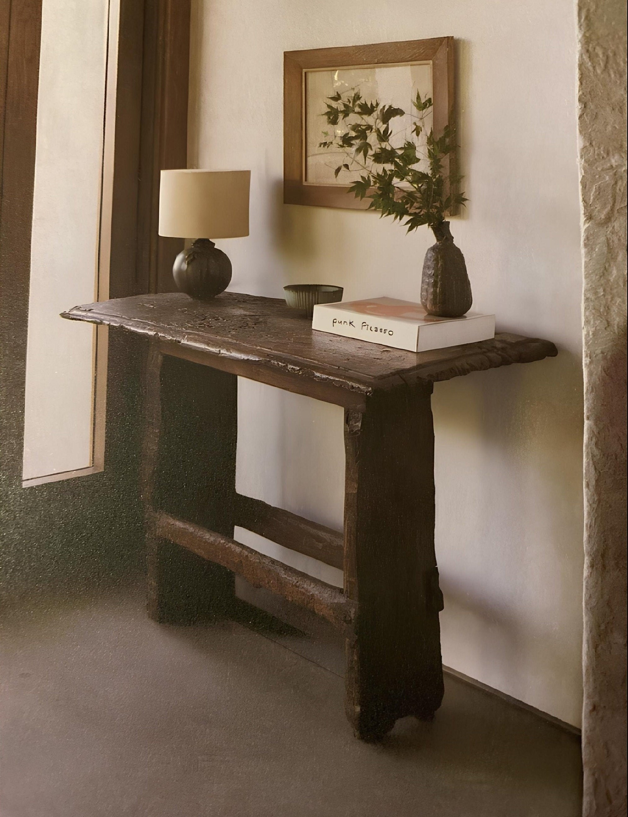 Old Wood Console Table Handmade Rustic Entryway Furniture - Etsy